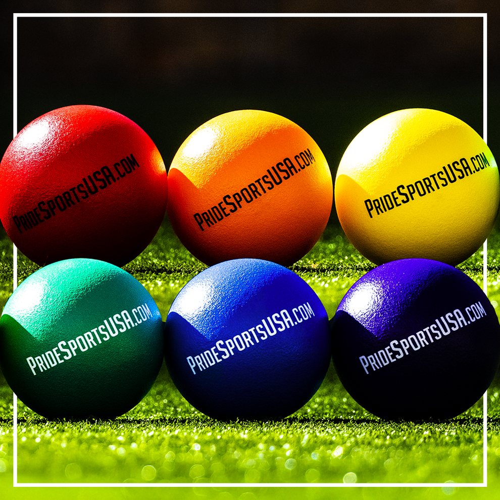 Dodgeballs 7 Inch Foam (Rainbow 6 Pack) – Pride Sports USA